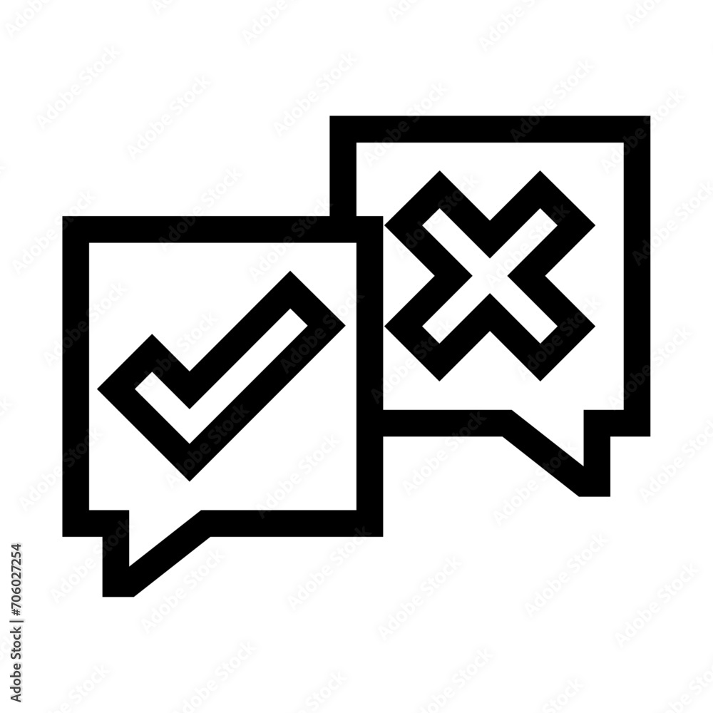 Icono de opiniones. Valoración y evaluación del servicio, críticas y ...