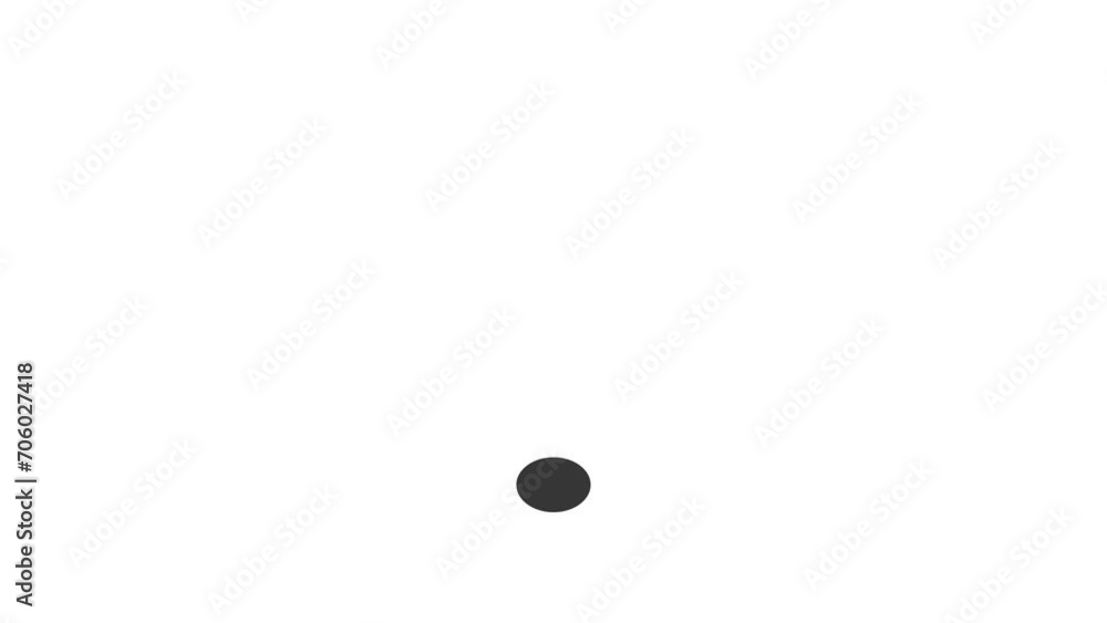 icon of dropped ball animation footage, dot motion graphic for loading ...