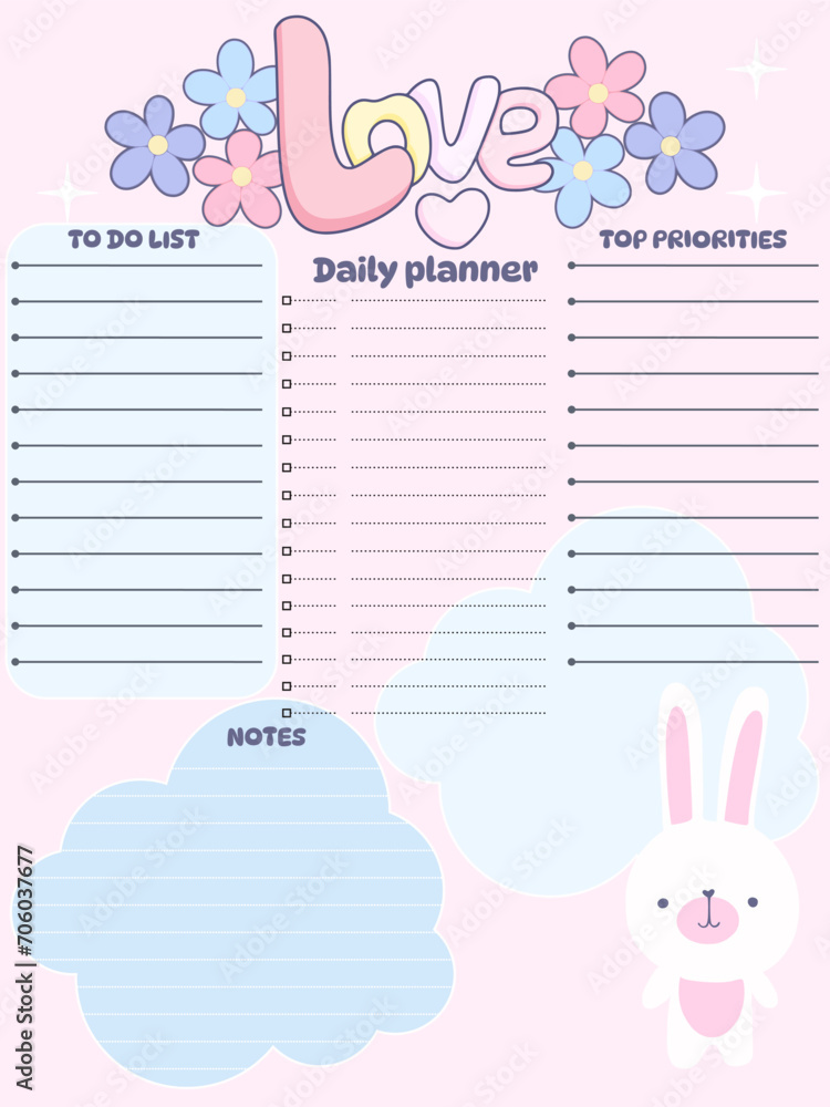 Cute inspiration notepaper kawaii design printable . White pink pages ...