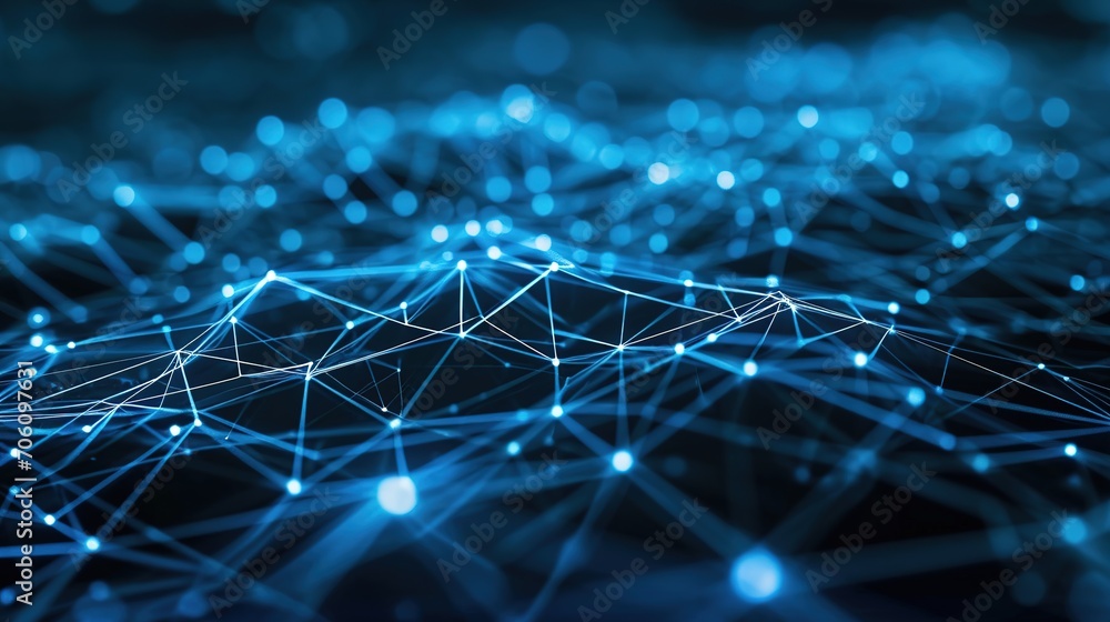 Digital technology, internet network connection, big data, digital ...