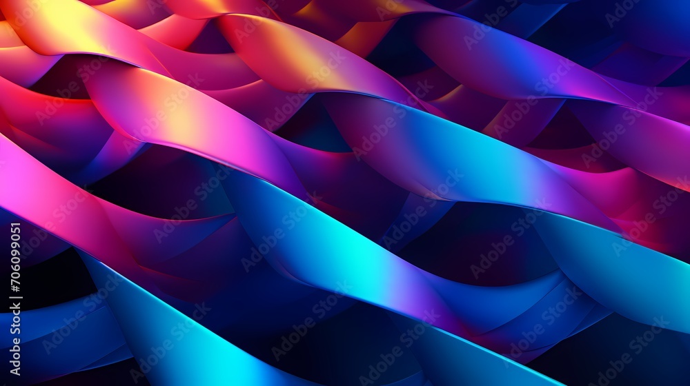 Mesmerizing abstract gradients interlace with halftone patterns ...