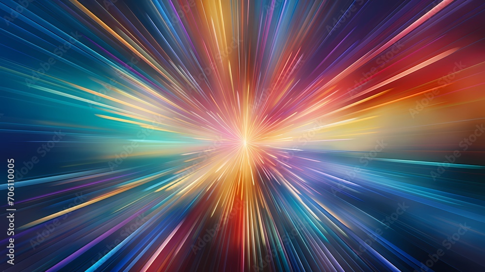 Prismatic rays of color burst forth on a backdrop of absolute clarity ... Prismatic rays of color burst forth on a backdrop of absolute clarity ...
