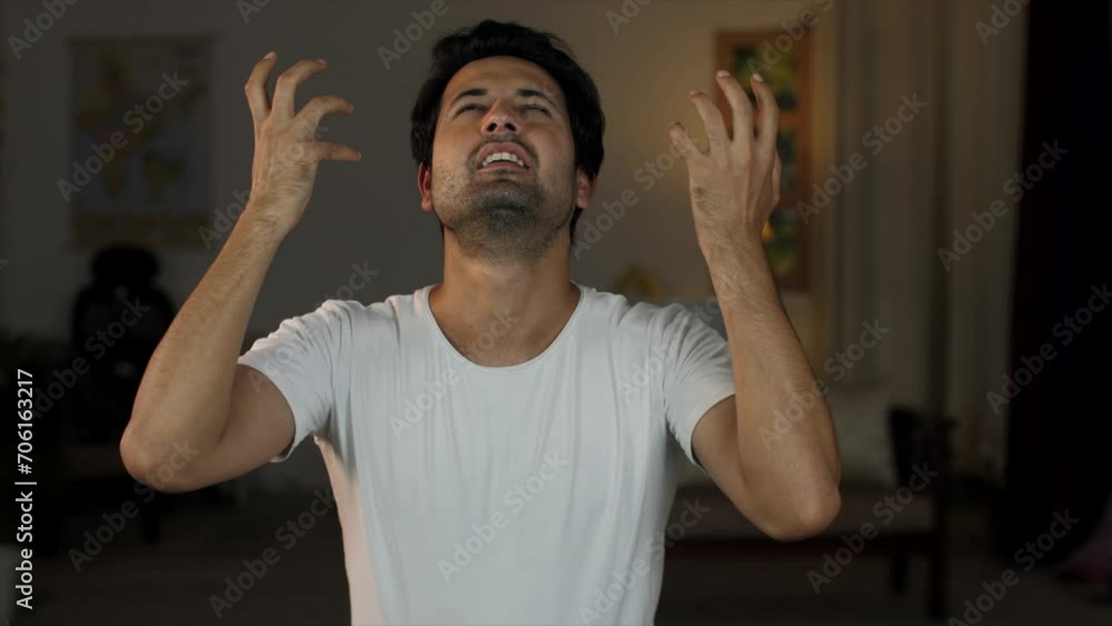 Portrait of an angry man feeling frustrated and mad making exasperated ...