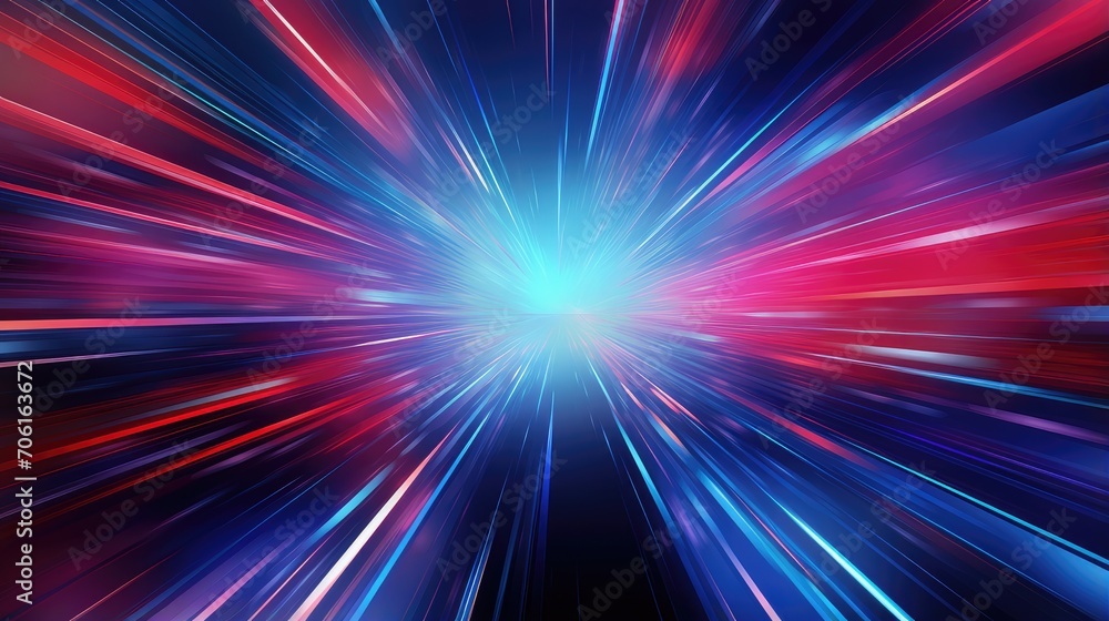 hyper velocity light streaks - dynamic motion blur effect with bright ...