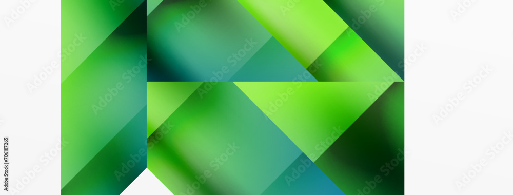 Captivating vector abstraction. Triangles interlock in mesmerizing ...