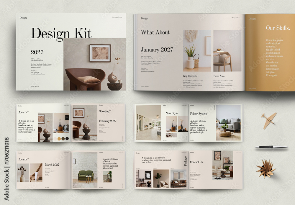 Design Kit Layout Stock Template | Adobe Stock