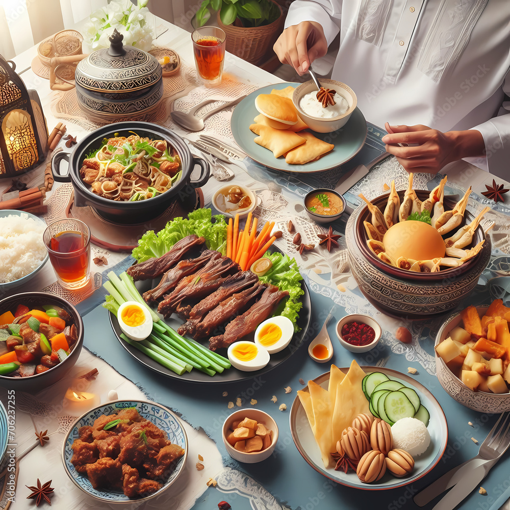 Arabic Cuisine: Middle Eastern traditional lunch. It's also Ramadan ...