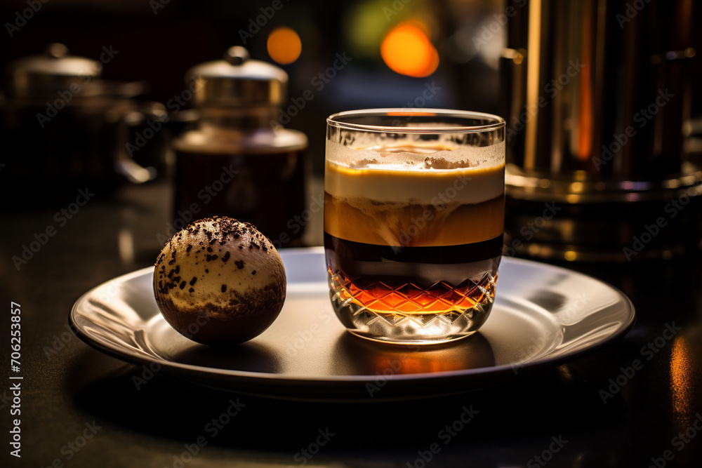 A captivating visual narrative featuring a meticulously layered Bocce ...