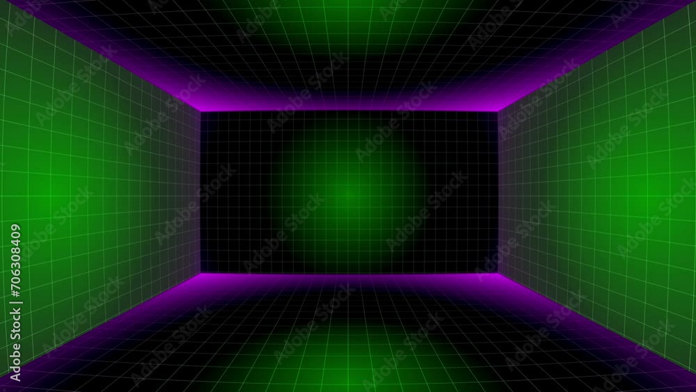 3D Room Background Stock Video in 4K High-Resolution Virtual Room ...