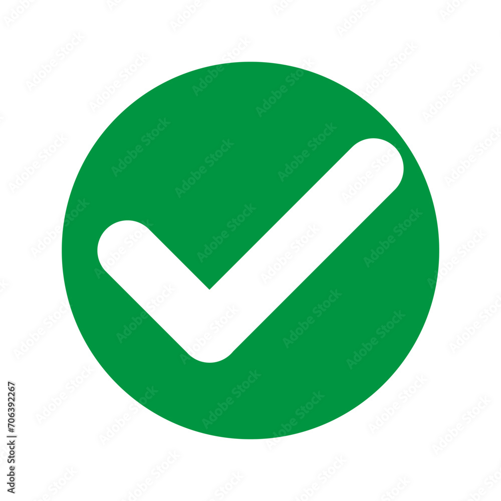 Checkmark confirmation line icon. Agreement, evidence, fact, truth ...