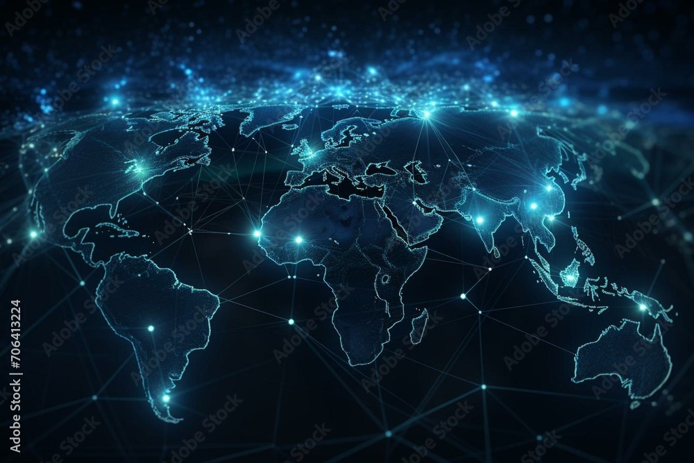 An interconnected network of digital devices across the globe that ...