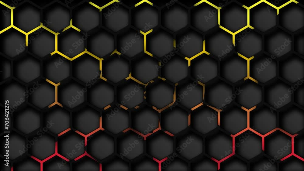 4k Abstract Neon black yellow red gradient backgrounds with the black ...