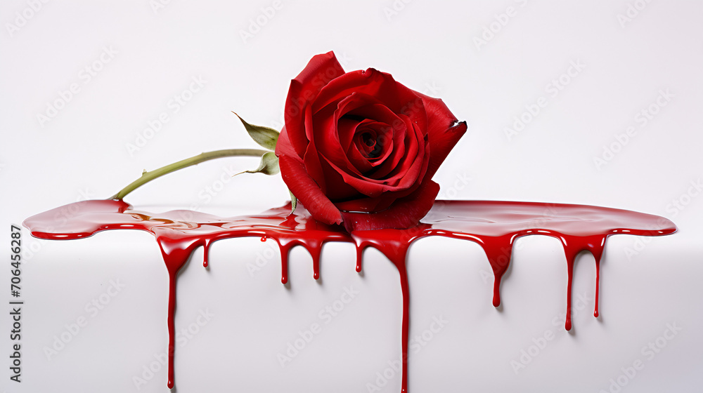 Sadness and pain, end of a relationship and romantic agony conceptual ...