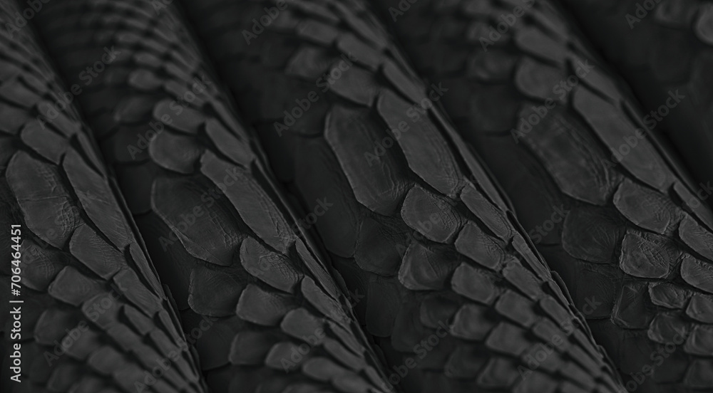 black snake background, reptile skin texture with scaly relief Stock ...