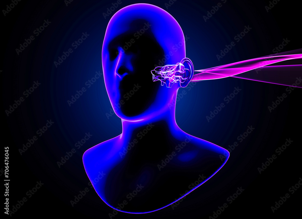 Hearing problems and solutions. Ultrasound. Deafness. Advancing age and ...