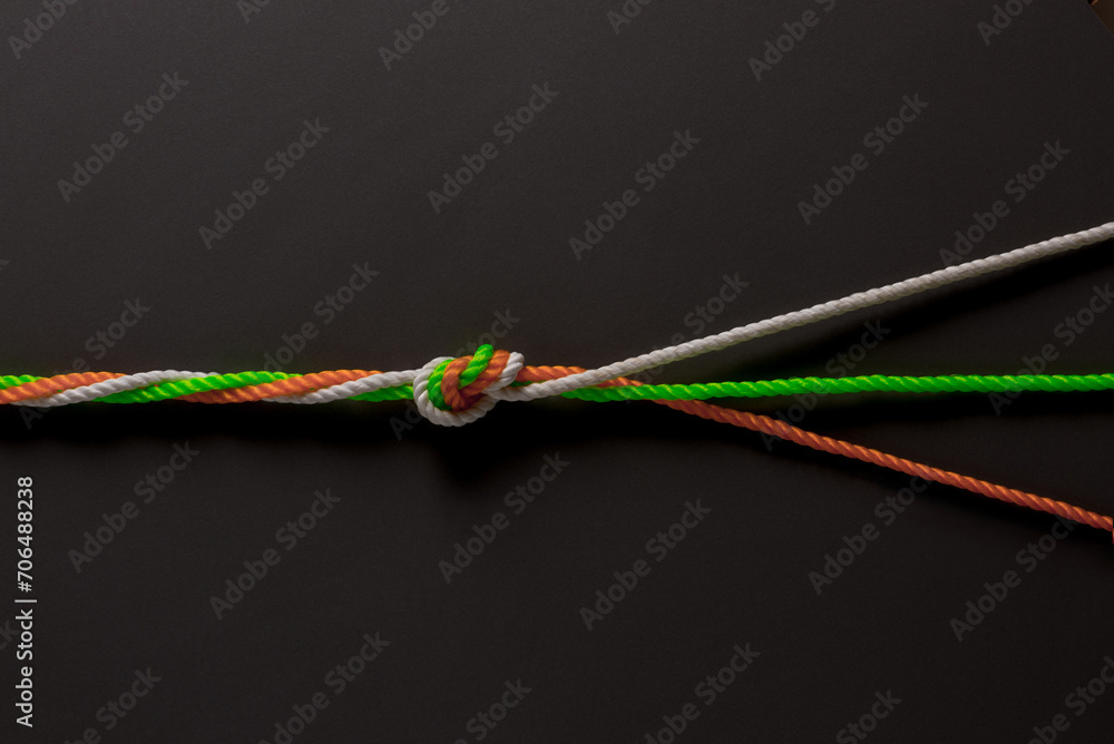 Conceptualized photo for communal unity and harmony in India. Three ...