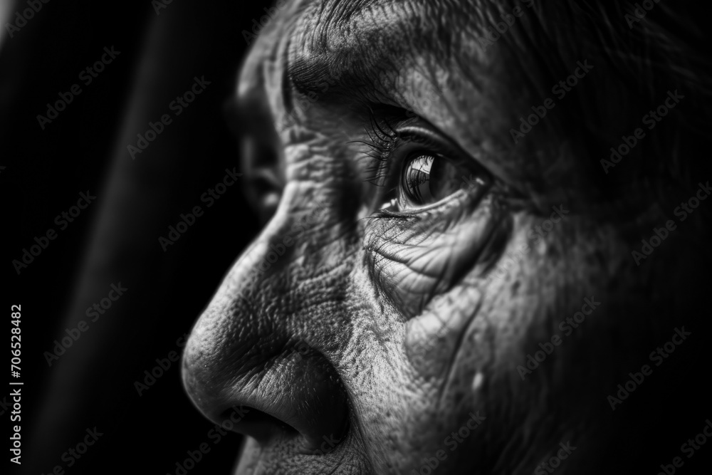 A person reliving traumatic memories of past conflicts. Gaze into the ...