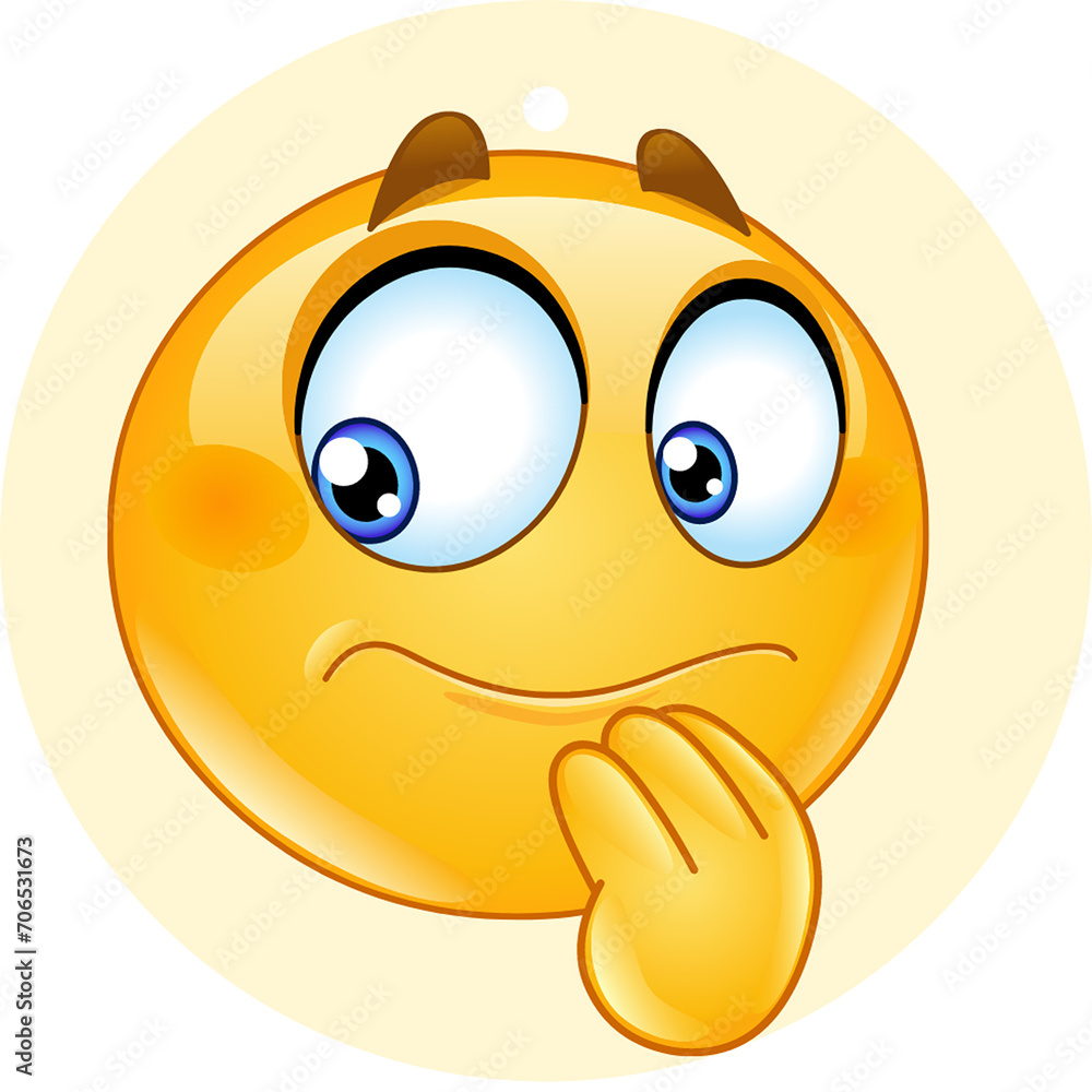 Grand ensemble d'émoticônes jaunes. Des émoticônes amusantes avec des ...