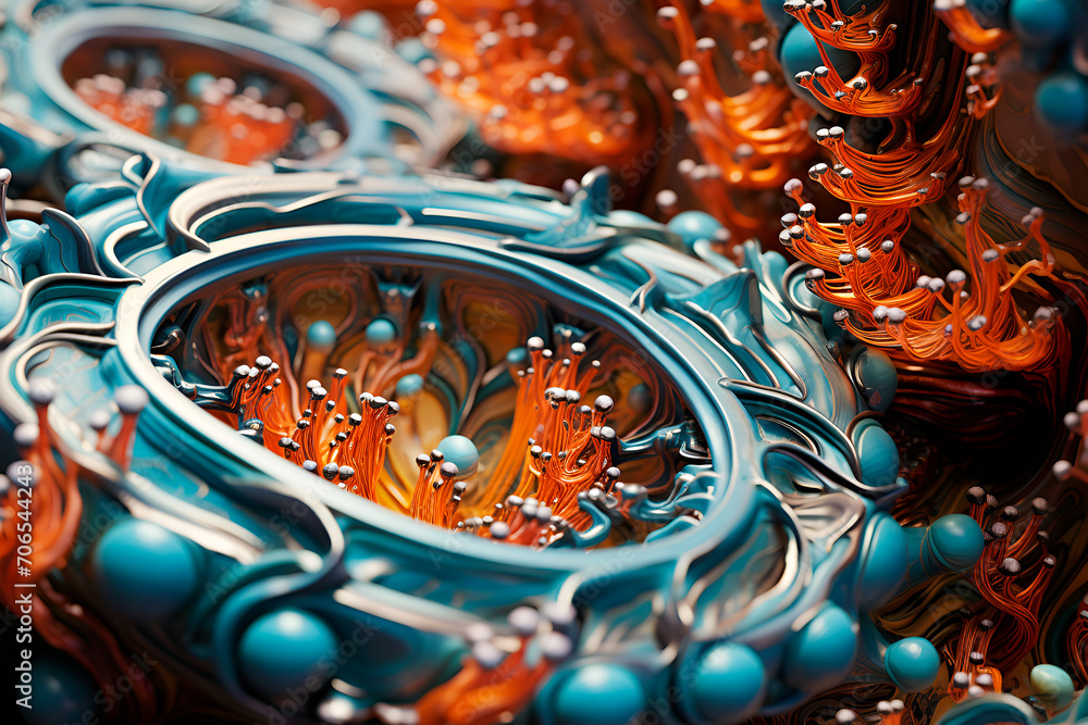 Microscopic exploration captures essence of biological tissues and cells, abstract beauty of ...