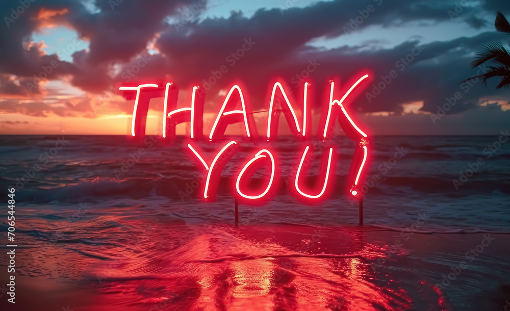 "THANK YOU!" text with a rotating effect and elegant calligraphy font ...