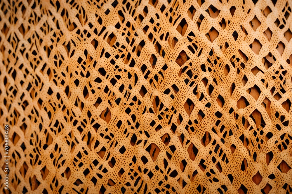 Lacewood showing its lace-like pattern with light and dark markings ...