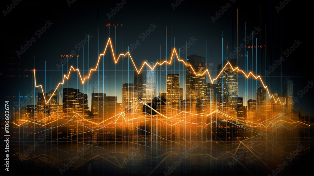 Real Estate Market Analysis Graphs Illuminated graphs depicting real ...