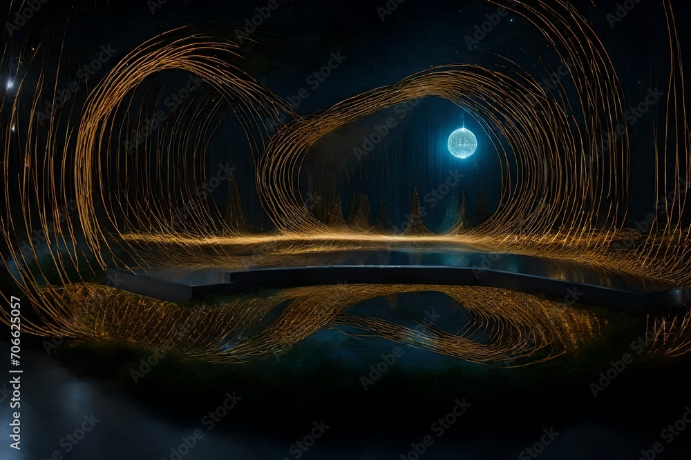 Create an ethereal realm with the Quantum Garden, where perfect ...