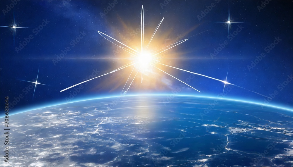magnetic lines of force surrounding earth known as the magnetosphere ...
