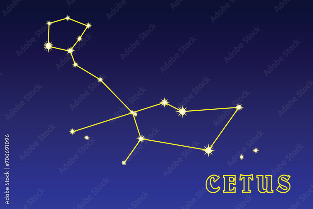 Constellation Cetus. Constellation Kit. The equatorial constellation ...