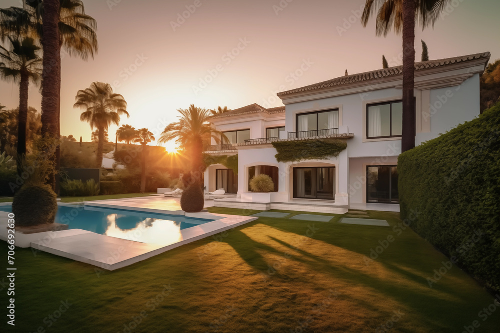 Villa with swimming pool. Spanish house Real Estate. Villa in Costa ...