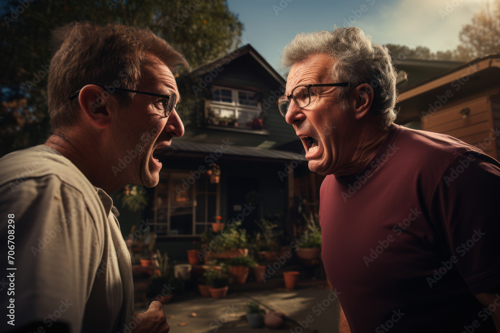An irritated individual dealing with a noisy neighbor, highlighting the ...