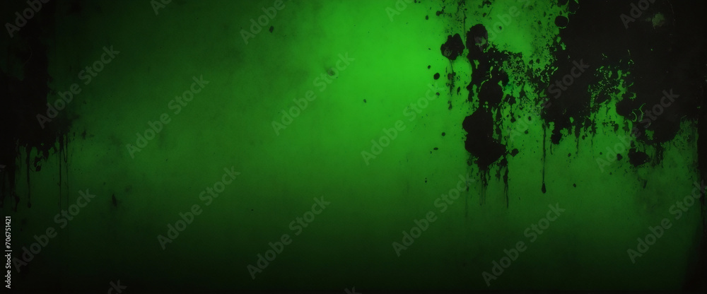 Matte green texture or background with stains, waves and grain elements ...