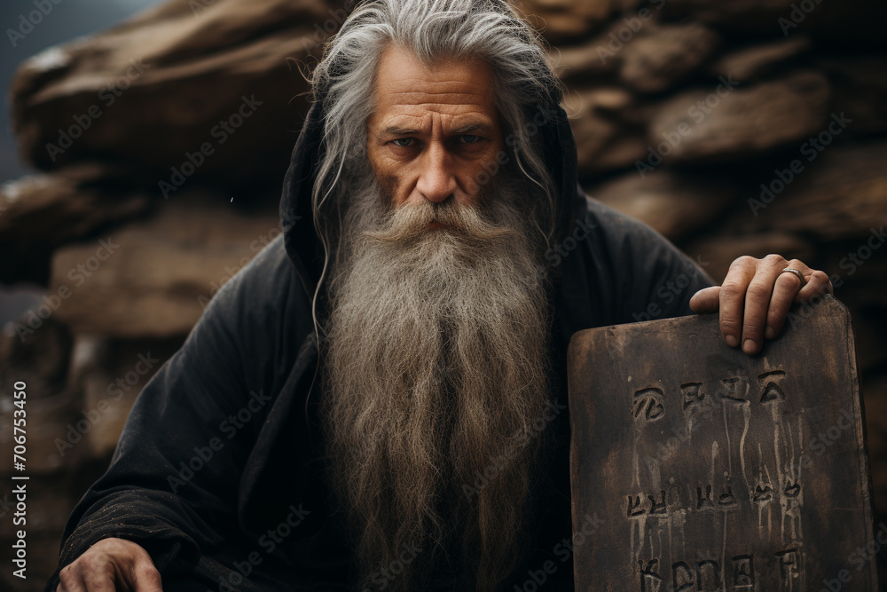 Moses and the 10 ten commandments, bible religion christianity moral ...