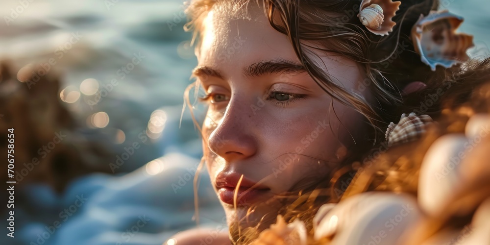 A Girl in the Style Venus Roman Goddess of Love - A Romantic Portrayal ...