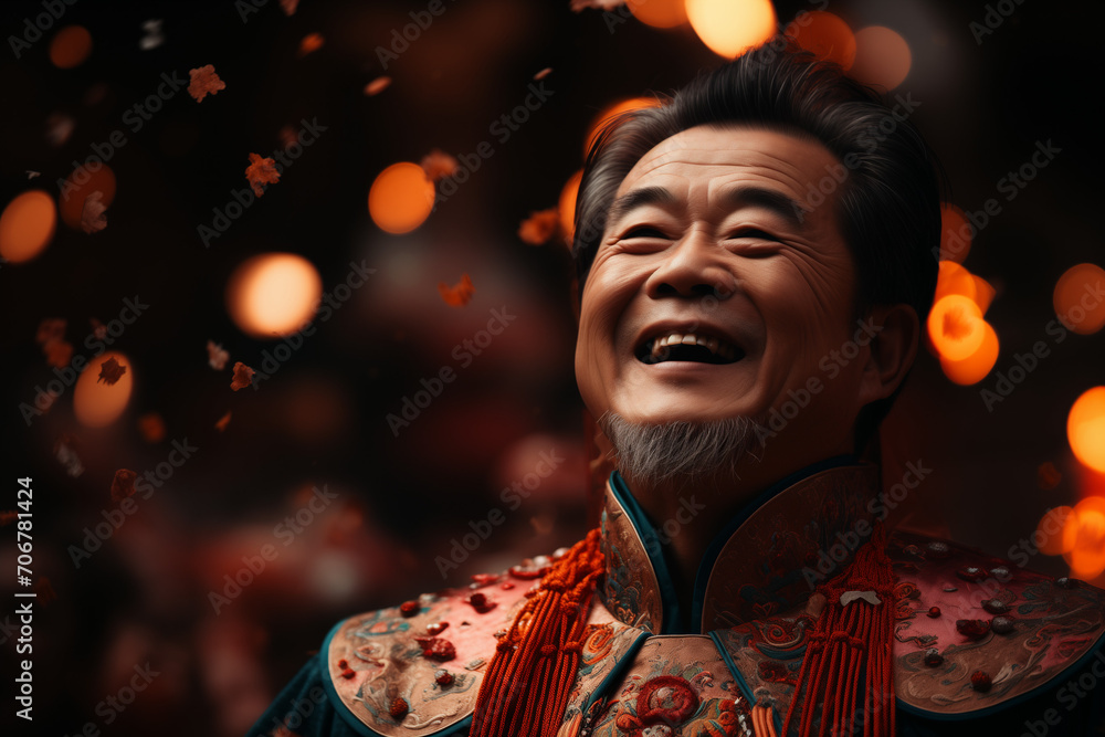 Chinese Emperor in Celebration, Reveling in the Grandeur of Chinese ...
