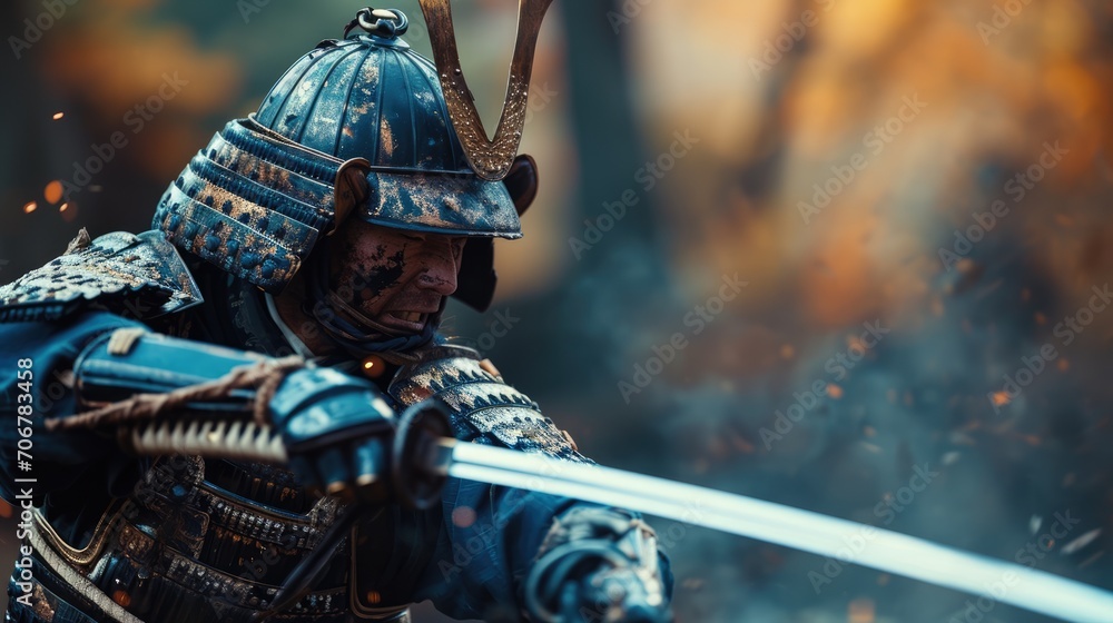 Epic Battle of the Samurai: Witness the Valor of a Warrior in Japan ...