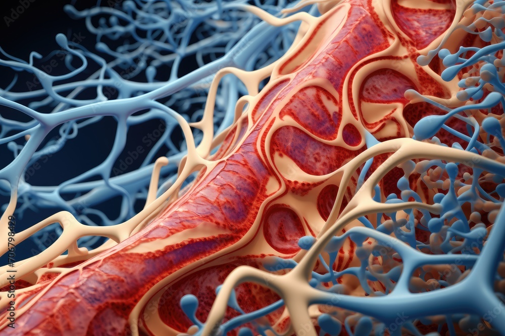 Acetylcholine aiding in muscle contraction at the neuromuscular ...