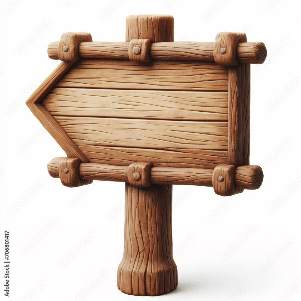 Blank empty wooden rustic signage sign board signpost post wood on ...