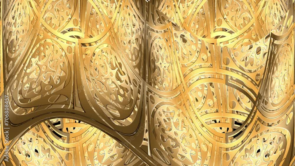 Cool looking premium luxurious gold glitter background in 4K. Golden ...