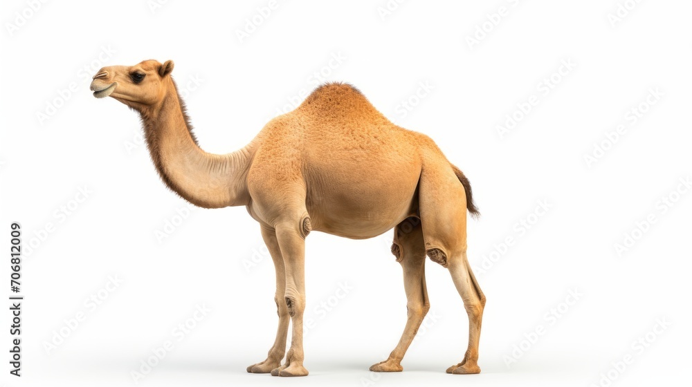 Camel isolated on white background isolated on white background ...