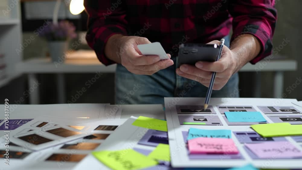 UX developers, UI designers think about designing creative mobile app ...