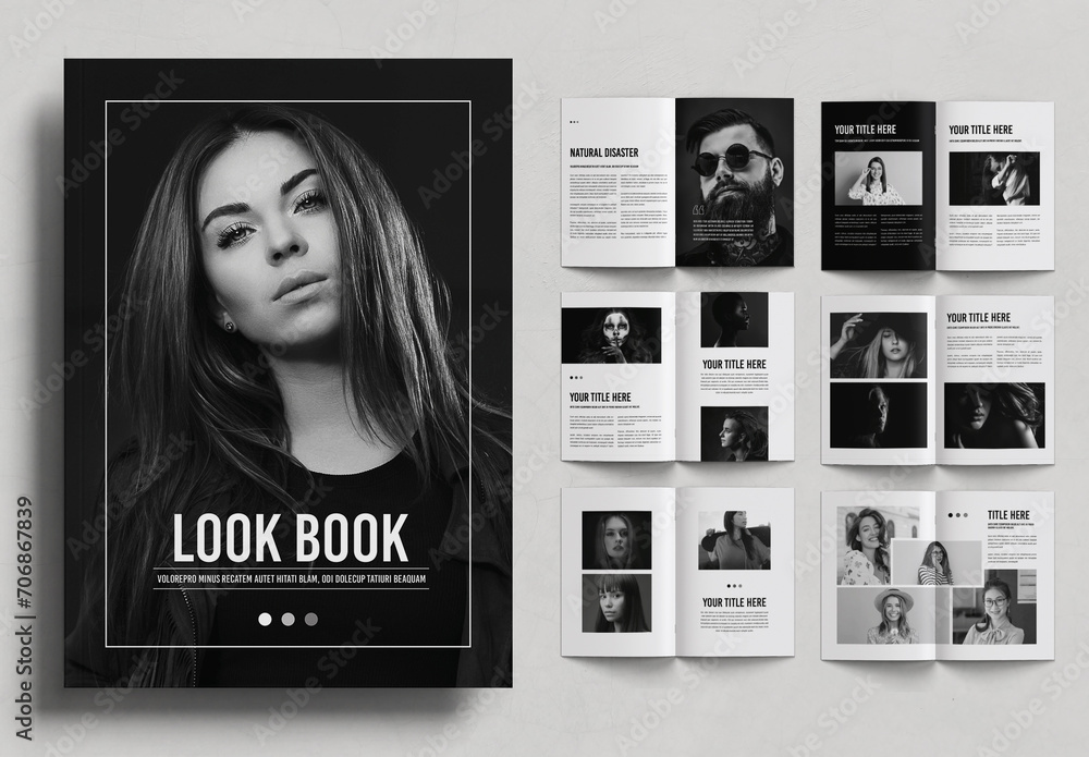 Look Book Template Layout Stock Template | Adobe Stock