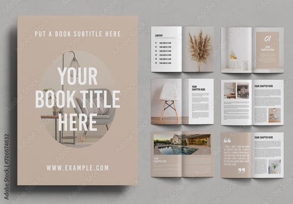 Book Layout Stock Template | Adobe Stock