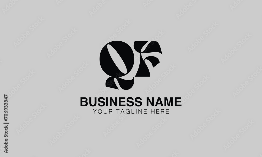 QF q qf initial logo | initial based abstract modern minimal creative ...