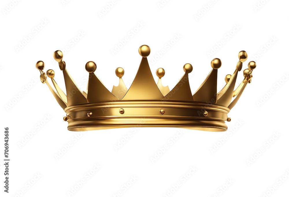 Gold crown isolated Golden crown on a transparent background Vector ...