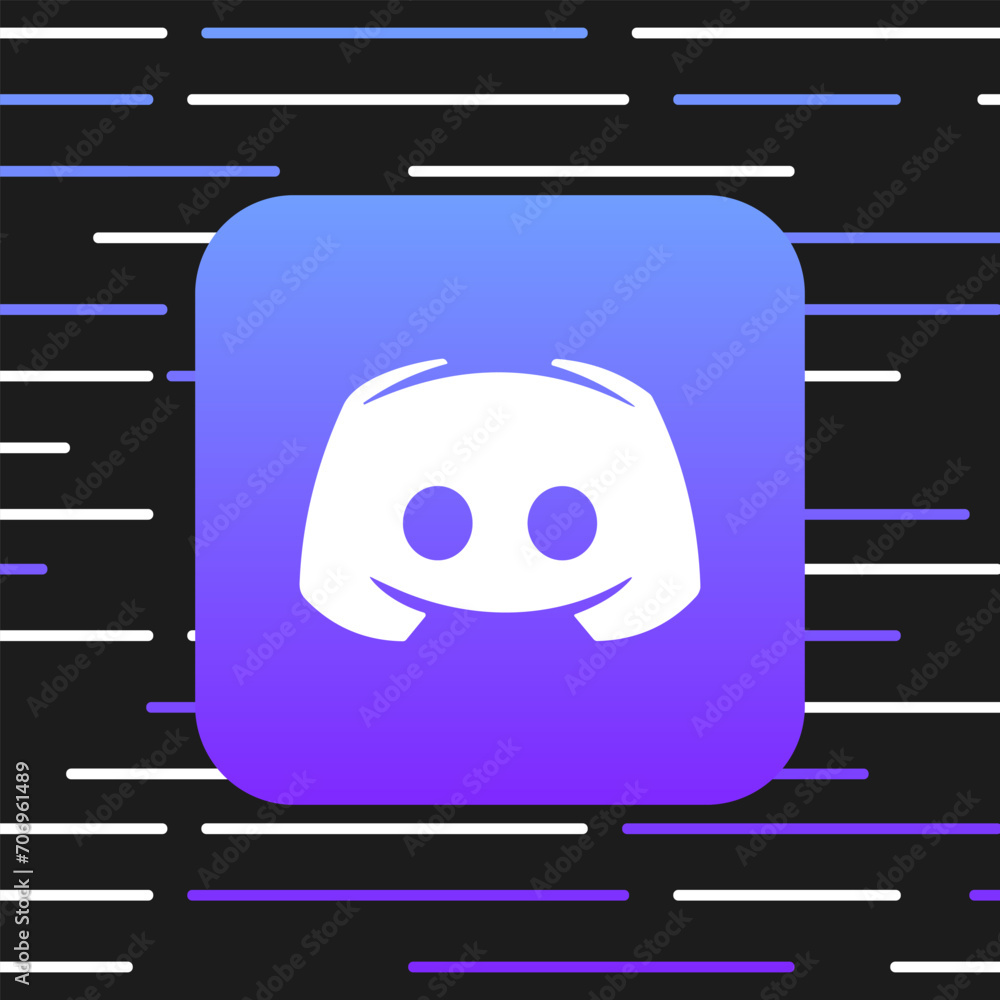 Vetor de Social media Discord logo. Modern design of social media ...