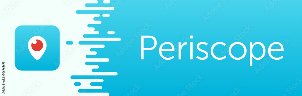 Social media Periscope logo. Modern design of social media Periscope ...