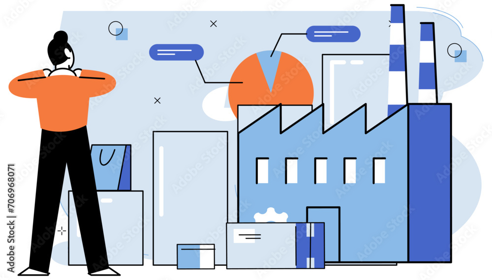 Manufacturer model. Vector illustration. The manufacturer model ...