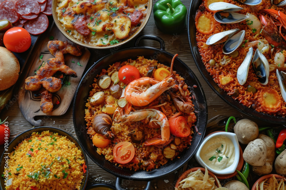 Spanish local foods, from patatas bravas to succulent chorizo bites and ...