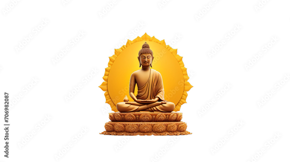 Buddha for buddha purnima and vesak, Isolated on transparent PNG ...